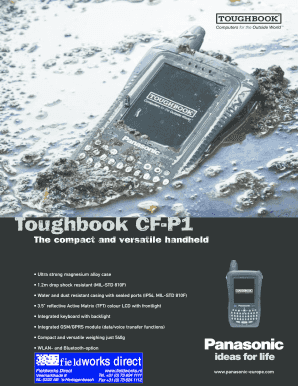 Fillable Online Toughbook CF-P1 Fax Email Print - pdfFiller