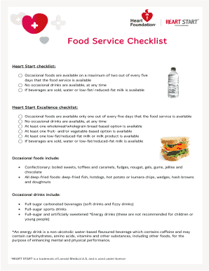 Fillable Online Food Service Checklist Fax Email Print - pdfFiller