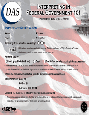 Fillable Online Interpreting in Federal Government 101 presented by ...