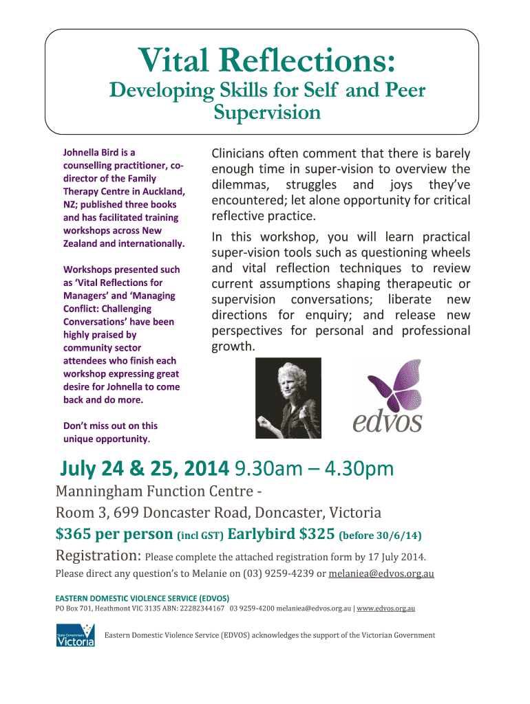 Fillable Online edvos org Vital Reflections - Edvos - edvos org Fax ...