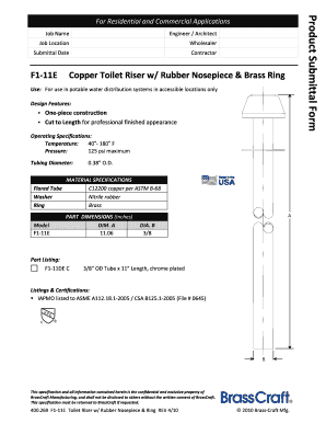 Fillable Online 400.269 F1-11E Toilet Riser w/ Rubber Nosepiece & Ring ...