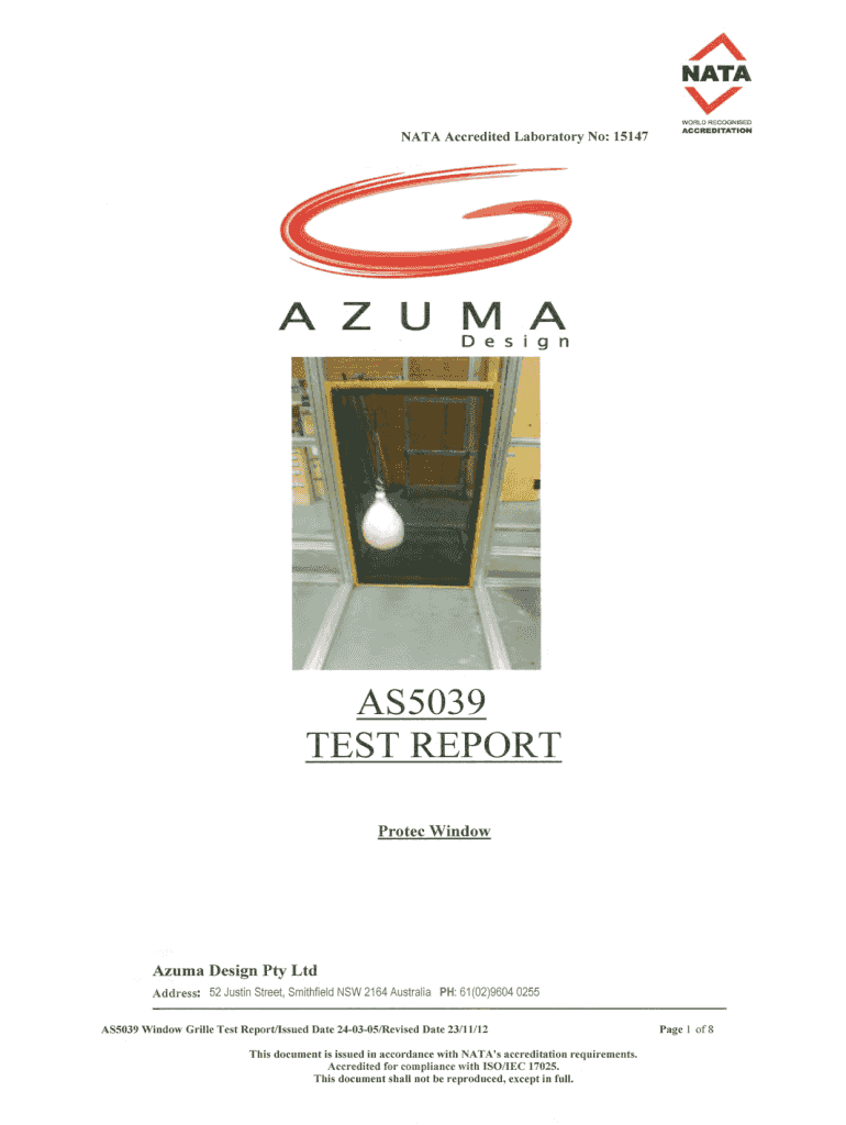 Fillable Online TEST REPORT - Prowler Proof Fax Email Print - pdfFiller