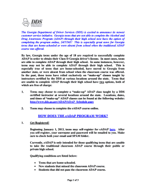 Fillable Online The Georgia Department of Driver Services (DDS) is ...