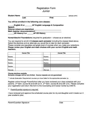 Fillable Online mdsd Registration Form - Junior Form - mdsd Fax Email ...