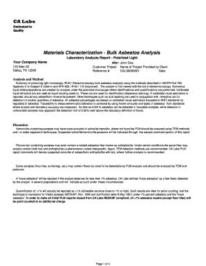 Fillable Online Lab report example - CA Labs Fax Email Print - pdfFiller