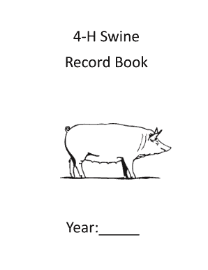 Fillable Online sullivancce 4 H Swine Record ook - Cornell Cooperative ...