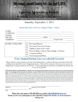 Fillable Online lakedell org Email: lakedellag xplornet Fax Email Print ...