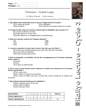 Fillable Online apremont cycle3 free Terminus : Grand Large - Classe de ...