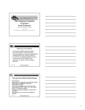 Fillable Online DMA Medicaid Eligibility Fax Email Print - pdfFiller