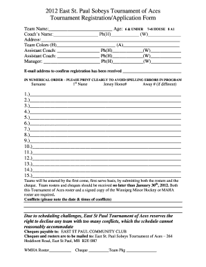 Fillable Online espcc Paul Sobeys Tournament of Aces Tournament ...