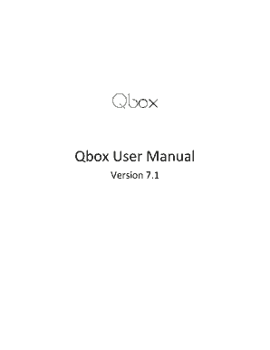 Fillable Online Qbox User Manual Fax Email Print - pdfFiller