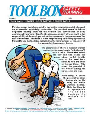 Fillable Online Vol. 16 No. 29-English - PROPER USE OF PORTABLE POWER ...