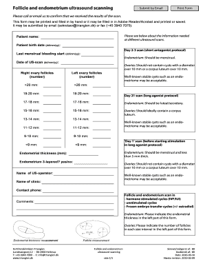 Fillable Online Follicle and endometrium ultrasound scanning Fax Email ...