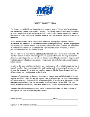 Fillable Online PATIENT CONSENT FORM - Radiology Associates of ...