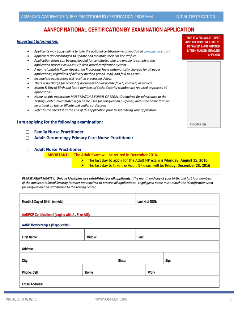 Fillable Online -INITIAL CERTIFICATION Fax Email Print - pdfFiller