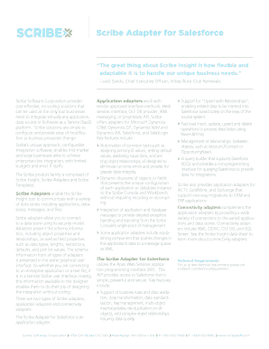 Fillable Online Scribe Adapter for Salesforce Fax Email Print - pdfFiller
