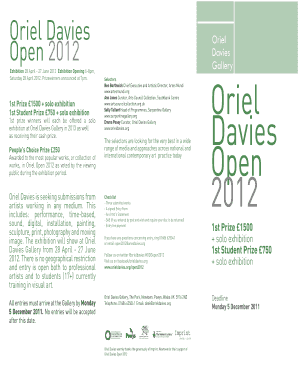 Fillable Online orieldavies Oriel Davies - orieldavies Fax Email Print - pdfFiller