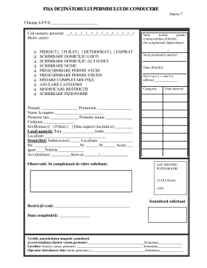 Fillable Online newyork mae FISA DETINATORULUI PERMISULUI DE CONDUCERE ...