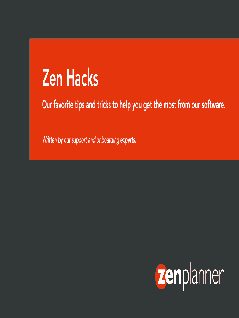Fillable Online Zen Hacks Fax Email Print - pdfFiller