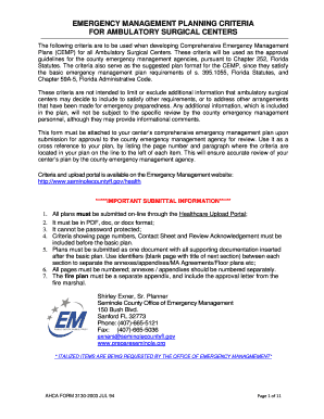 Fillable Online seminolecountyfl FACILITY CEMP ANNUAL REVIEW ...