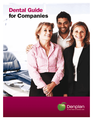 Fillable Online denplan co Dental Guide for Companies Contents 03 ...