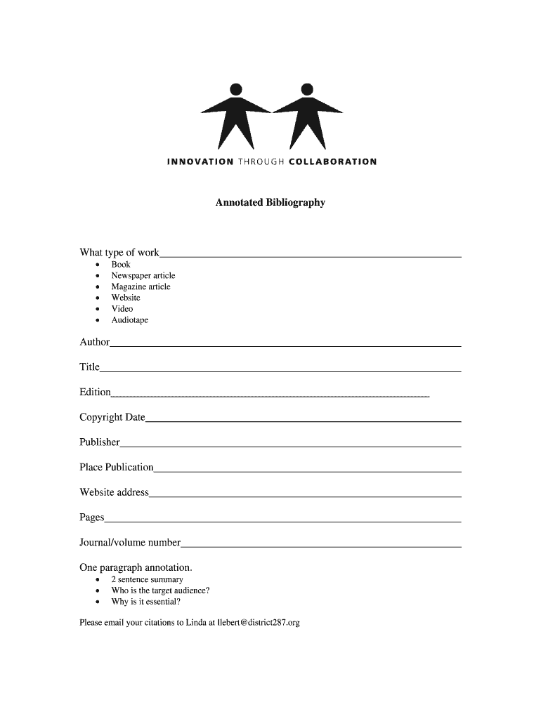 Fillable Online grantsandresearchhelp Annotated bibliography form 1-15 ...