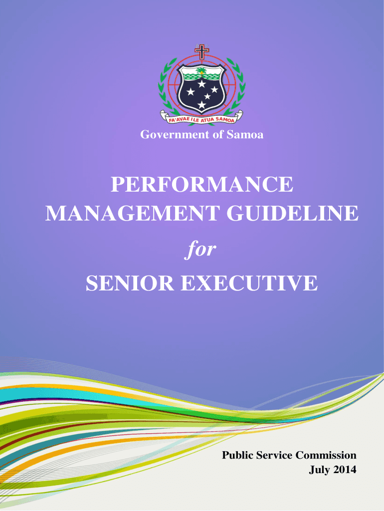Fillable Online PERFORMANCE MANAGEMENT GUIDELINE Fax Email Print ...
