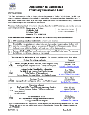 Fillable Online fortress wa Voluntary Emissions Limit Form - fortress ...