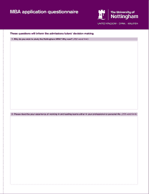 Fillable Online MBA-application-questionnaire Fax Email Print - pdfFiller