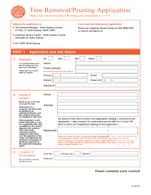 Fillable Online Tree removal form Fax Email Print - pdfFiller