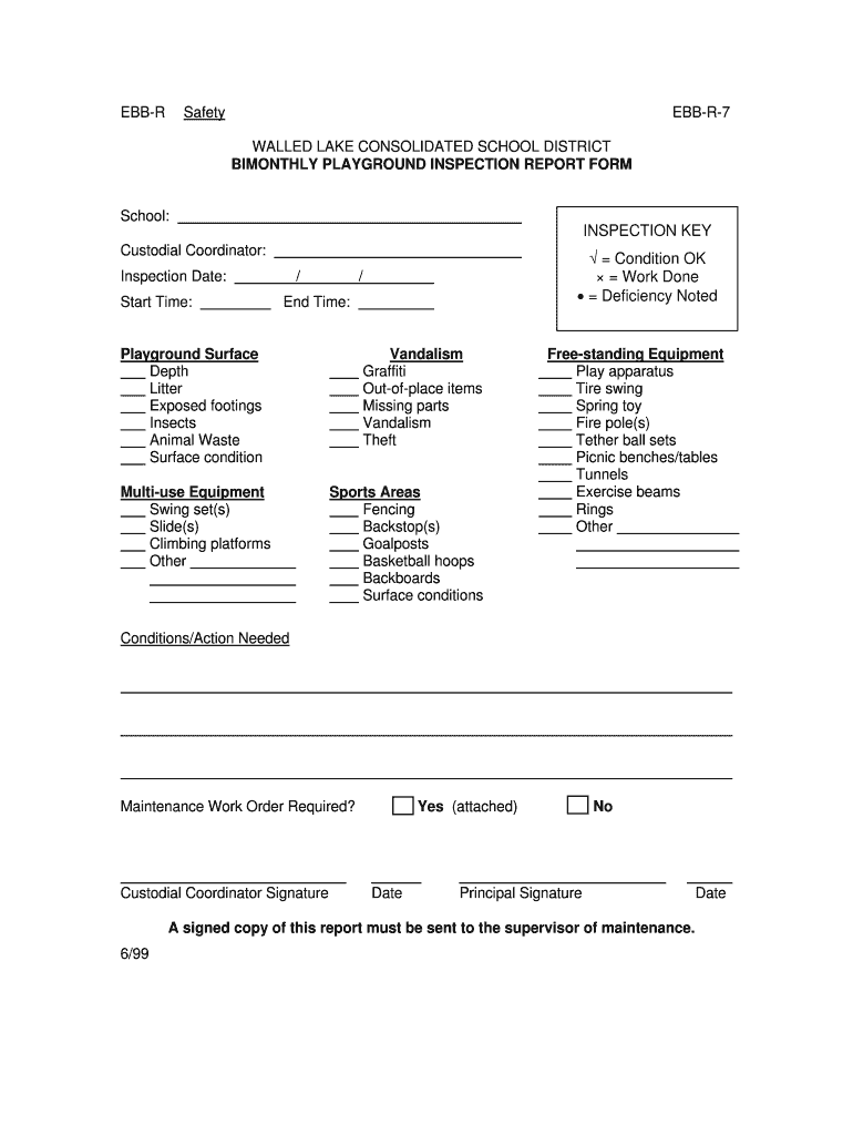 Fillable Online board-policy wlcsd EBB-R-7 Bimonthly Playground ...