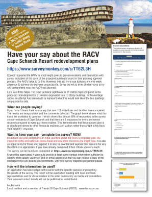 Fillable Online New version available! Have your say about the RACV Fax ...