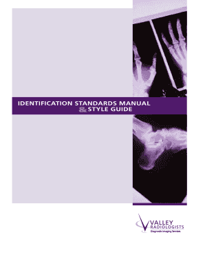 Fillable Online IDENTIFICATION STANDARDS MANUAL STYLE GUIDE Fax Email ...