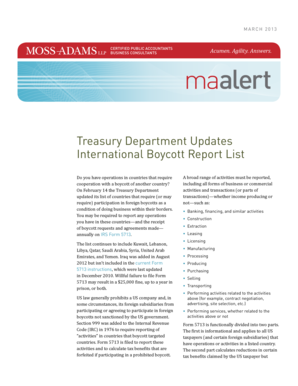 Fillable Online Treasury Department Updates International Boycott ...