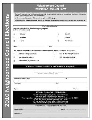 Fillable Online cityclerk lacity Translation Request Form.docx ...