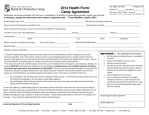 Fillable Online depts ttu Health Form - Texas Tech University - depts ...