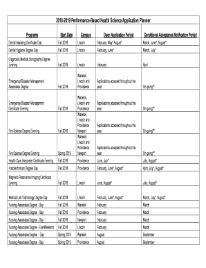 Fillable Online 2018-2019 Performance-Based Health Science Application ...