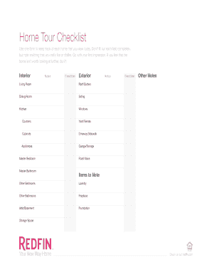 Fillable Online Use one form to keep track of each home that you view ...
