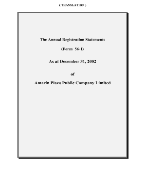 Fillable Online The Annual Registration Statements Fax Email Print ...