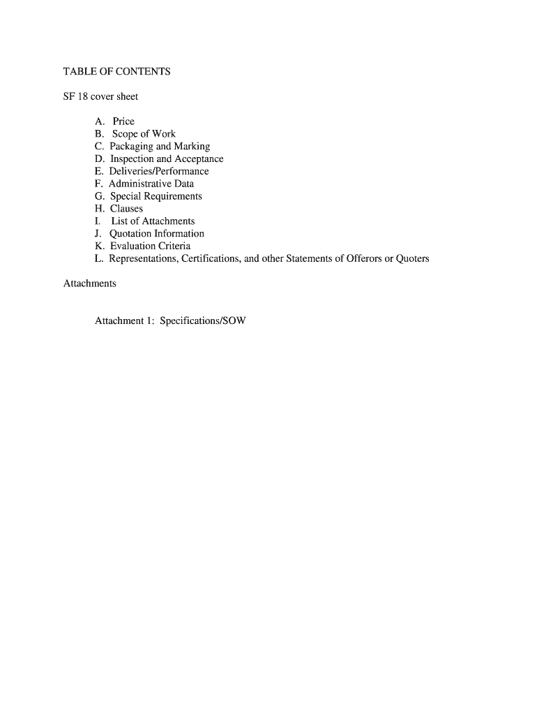 Fillable Online photos state SF 18 cover sheet - photos state Fax Email ...