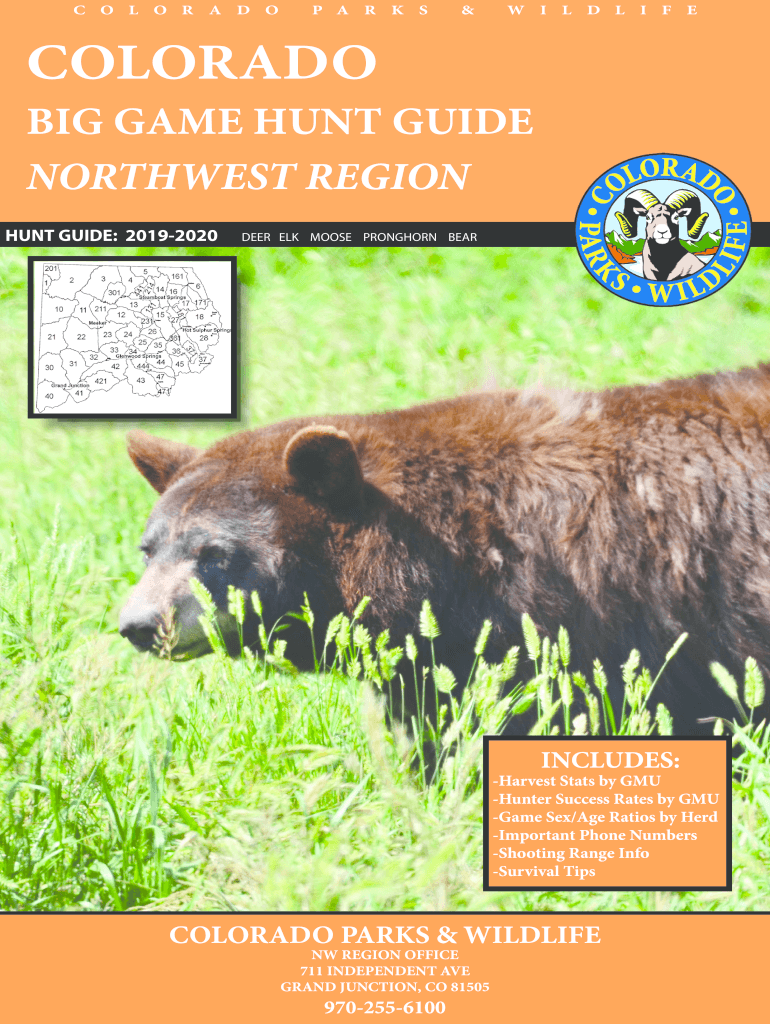 Fillable Online to download the NW Colorado Big Game Hunt Guide Fax ...