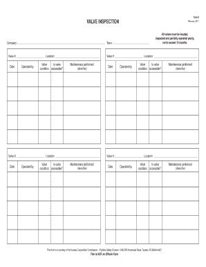Fillable Online kcc state ks Form 9 VALVE INSPECTION - Kansas ...