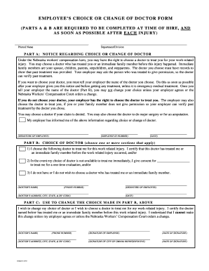 Fillable Online cityofomaha Choice of Doctor form - cityofomaha Fax ...
