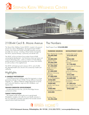 Fillable Online STEPHEN KLEIN WELLNESS CENTER - Scattergood Foundation ...