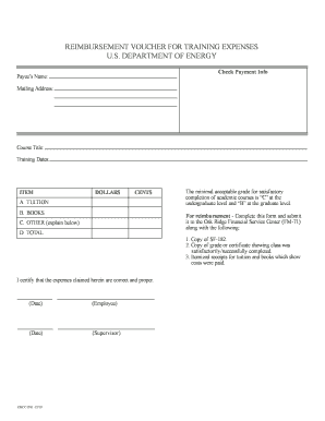 Fillable Online orau CRCC1391 (reimbursement form)r Fax Email Print ...