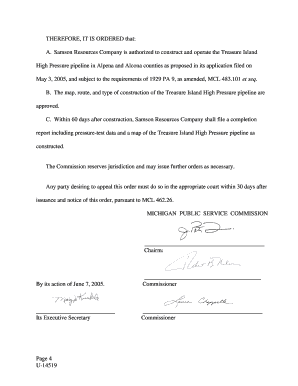 Fillable Online dleg state mi SAMSON RESOURCES COMPANY - LARA - MI ...