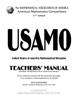 Fillable Online maa American Mathematics Competitions - maa Fax Email ...
