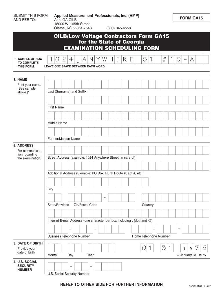 Fillable Online Georgia Low Voltage Scheduling Form Fax Email Print ...