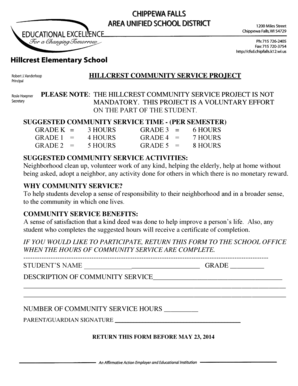 Fillable Online Community Service Award Form Fax Email Print - pdfFiller