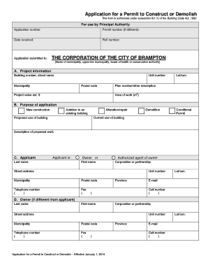 Fillable Online brampton Building Permit Requirements Residential Solar Panels Fax Email Print ...